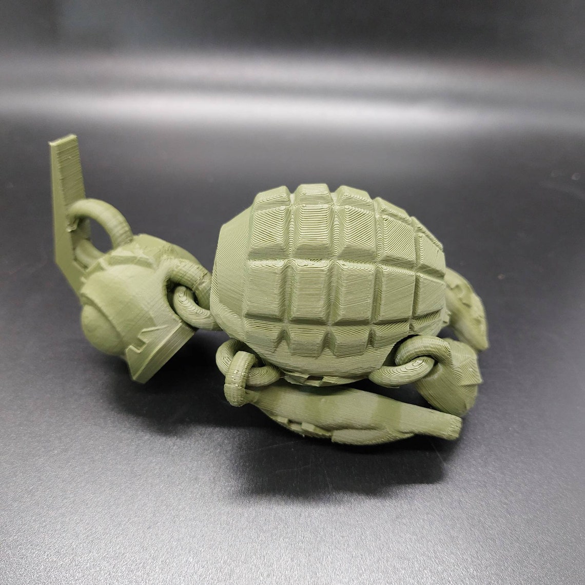 Grenurtle 3D Printed Toy Grenade Turtle by Cinderwing Flexy | Etsy