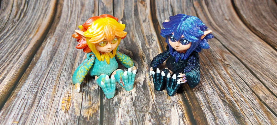 Harpies 3D Printed Articulating Harpy Baby Child Kids Flexi Desk Fidget ...