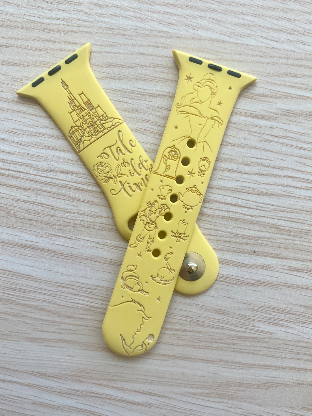 Belle Watchband, Engraved Watch Band, Beauty and the Beast Watchband ...