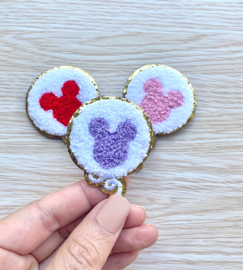 Mickey Balloon Patch Chenille Disney Patch Balloon Patch - Etsy