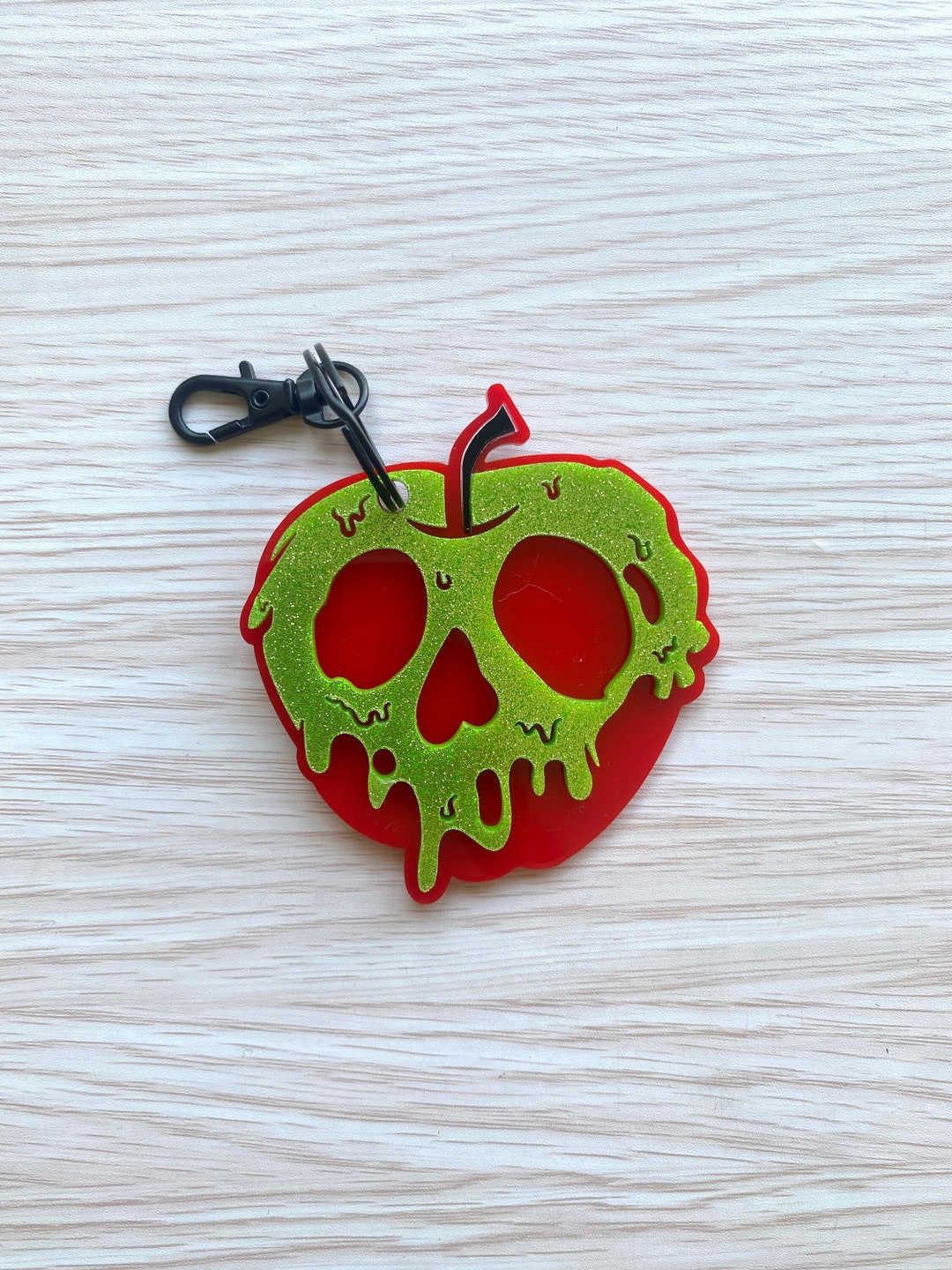 Poison Apple Keychain, Evil Queen Keychain, Acrylic Disney Keychain ...