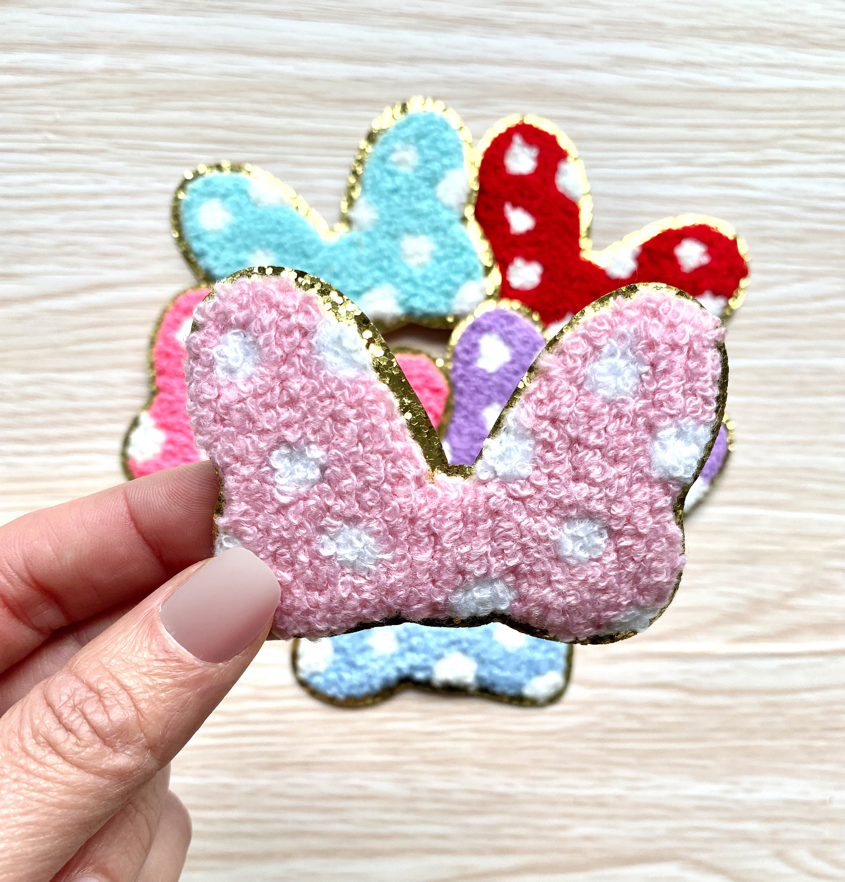 Minnie Bow Patch Chenille Disney Patch Balloon Patch Iron - Etsy