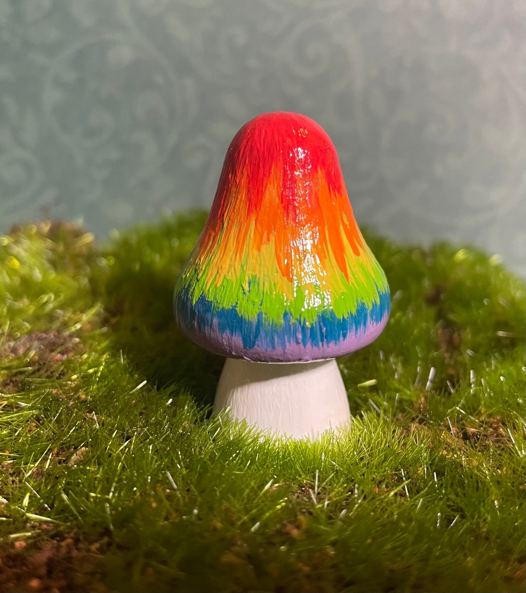 Mushroom, Wooden Mushroom, Cute, Wood, Toy, Hand Painted - Etsy
