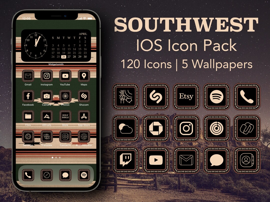 Southwest Theme IOS App Icons - Etsy