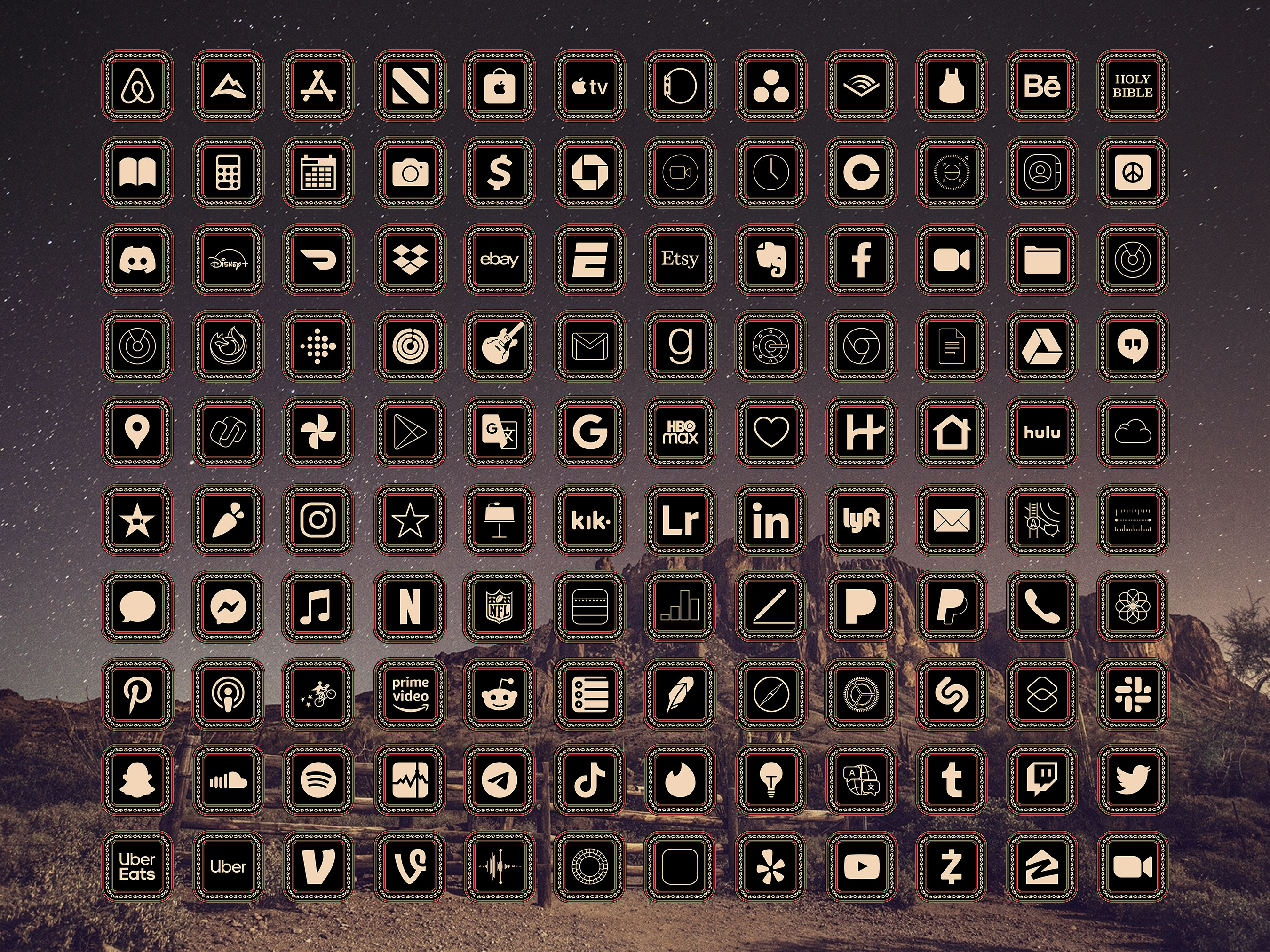 Southwest Theme IOS App Icons - Etsy