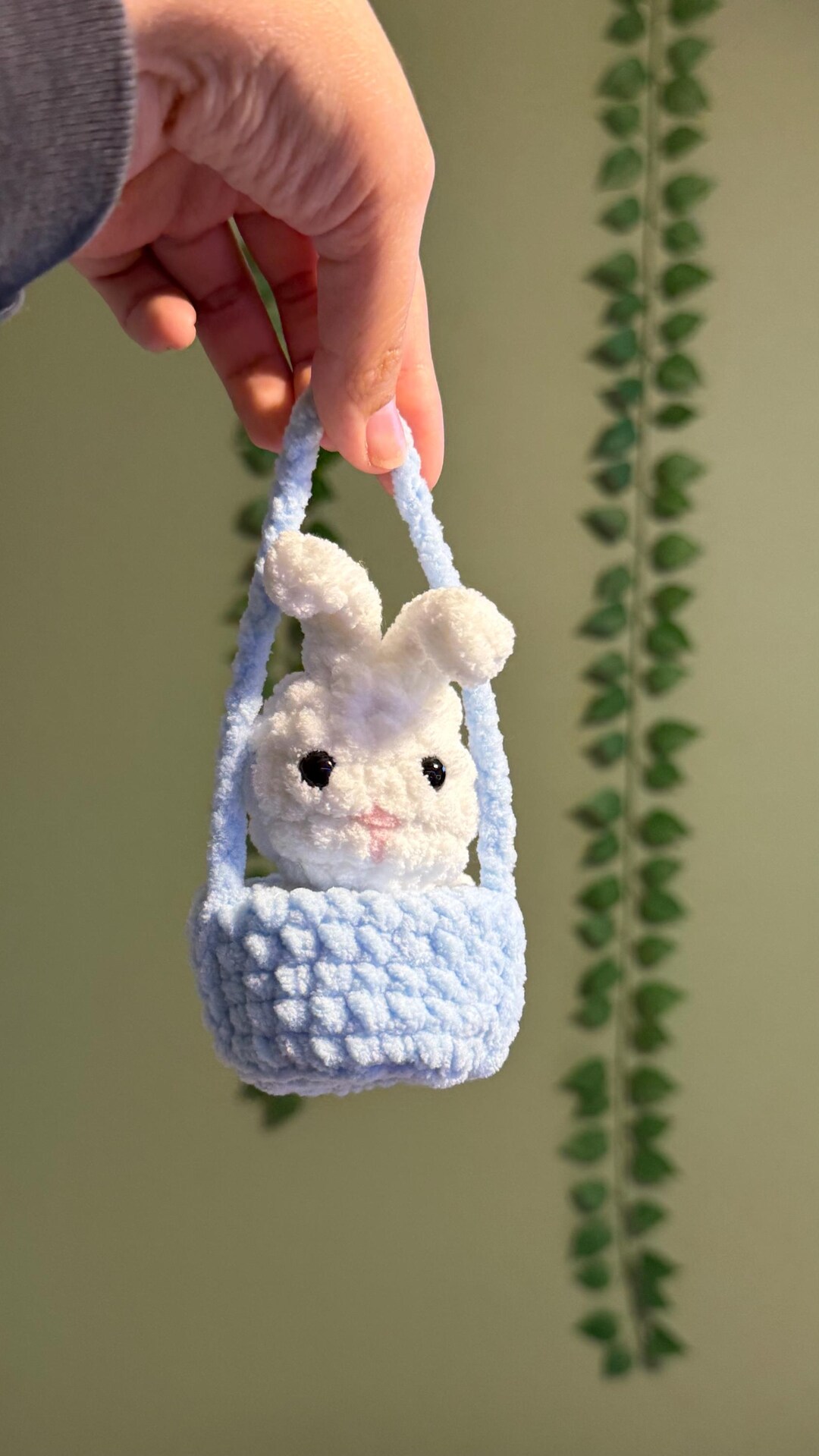 Crochet Easter Bunny Fidget Toy | Sensory Plush Basket Stuffer - Etsy
