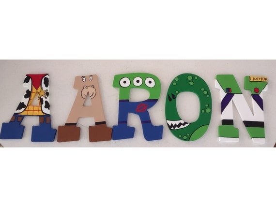 Toy Story Painted Letters - Etsy