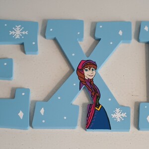 Frozen Painted Letters - Etsy