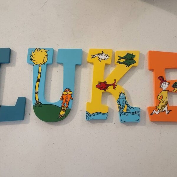 Dr Seuss Letters - Etsy