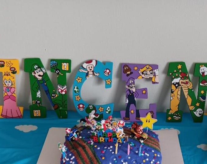 Video Game Painted Letters - Etsy