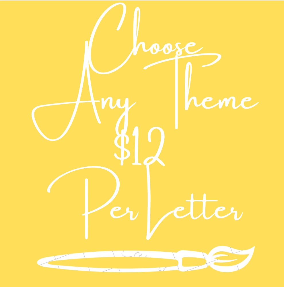 Custom Hand Painted Letters.. - Etsy