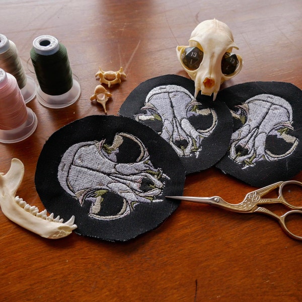 Embroidered Skull Patch - Etsy