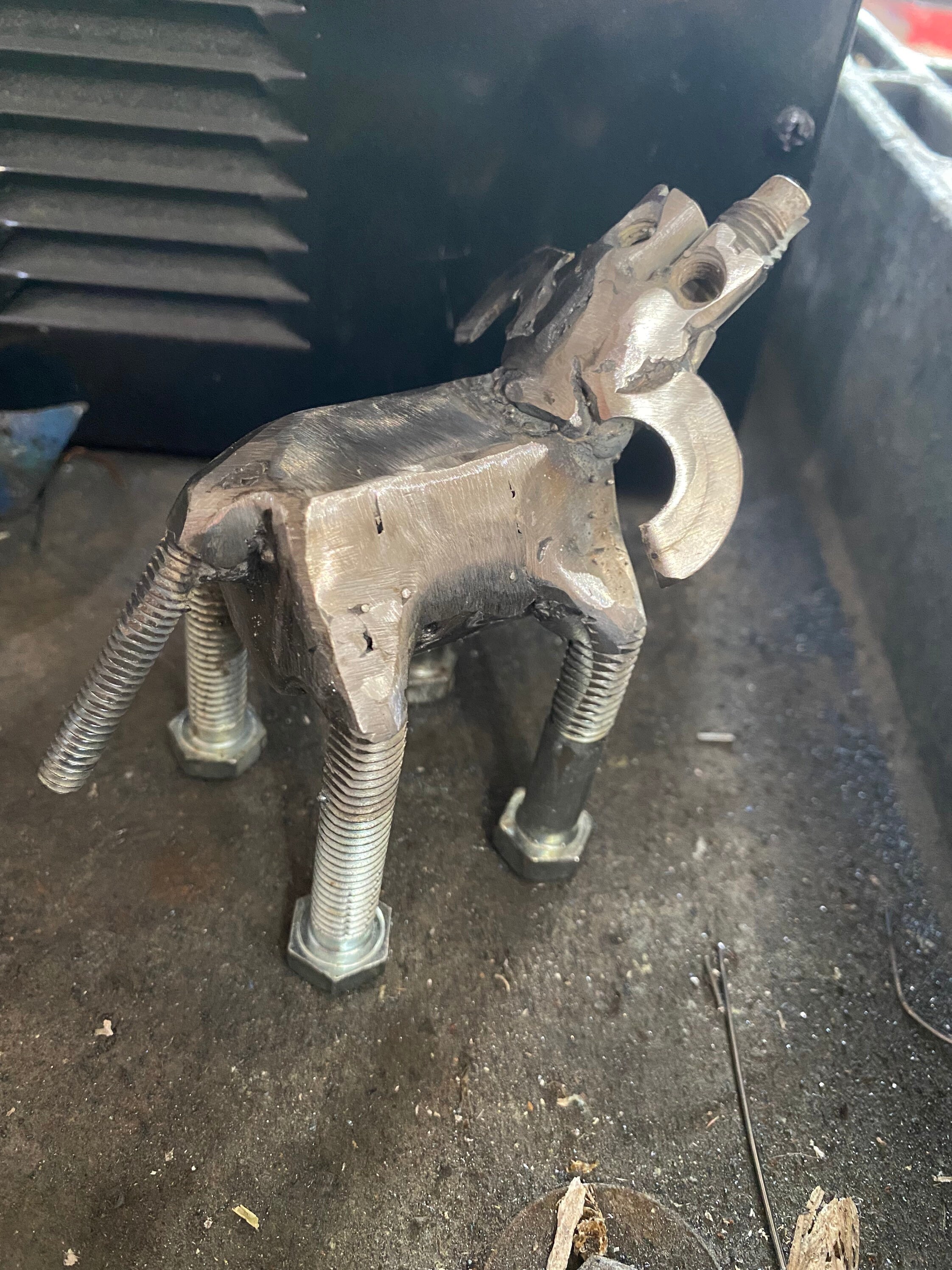 Dog Made of Nuts and Bolts - Etsy
