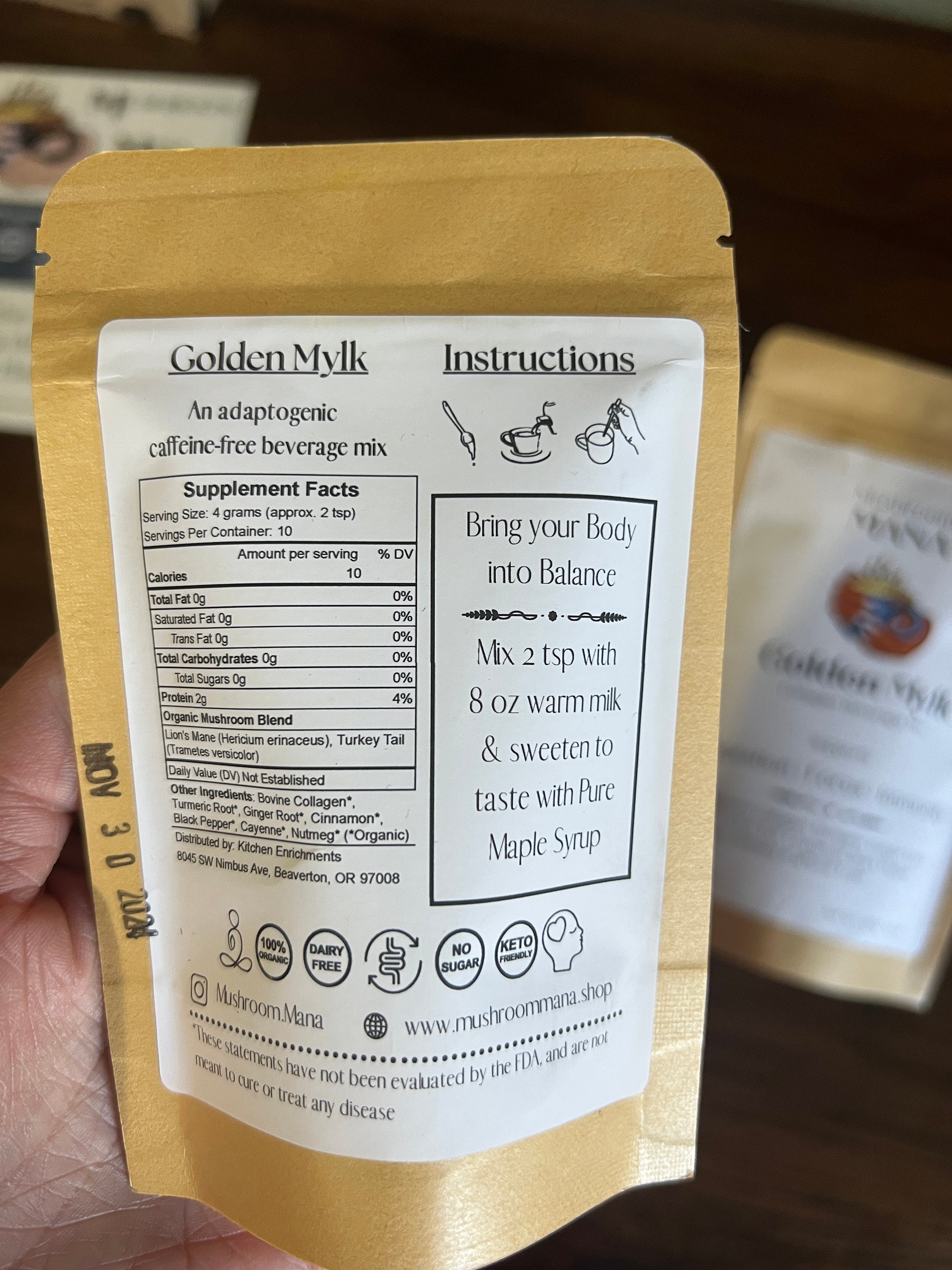Golden Mylk 10 Servings - Etsy