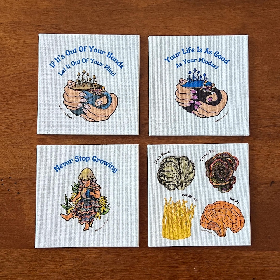 Canvas Drink Coasters: Choose Your Design - Etsy