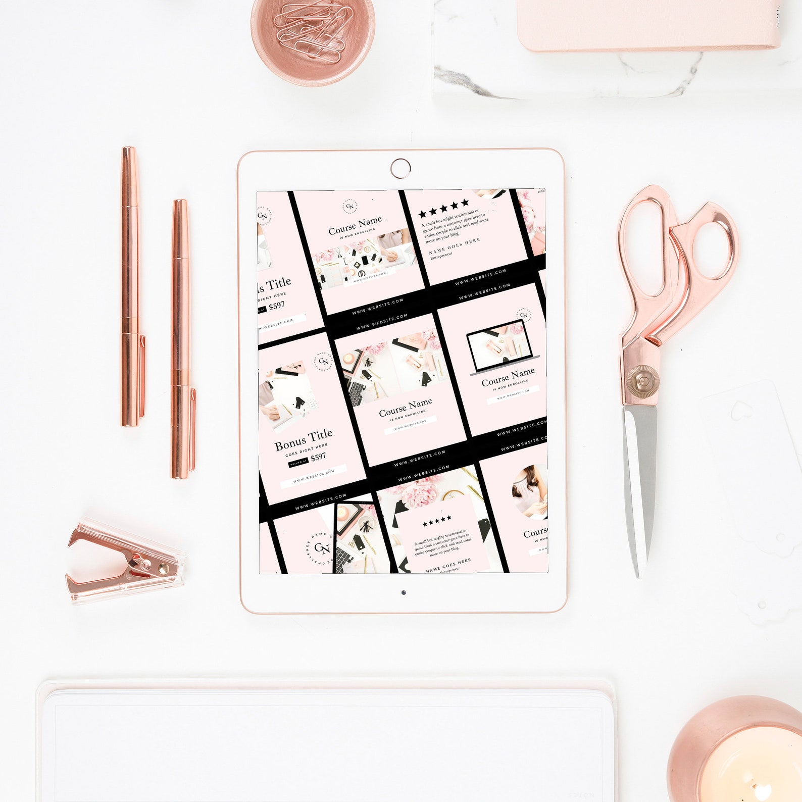 Launch Pinterest Templates INSTANT DOWNLOAD Course Launch Program ...