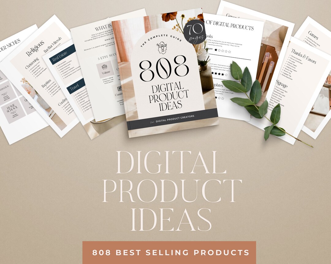 808 Digital Product Ideas to Sell on Etsy, Printables & Templates to ...