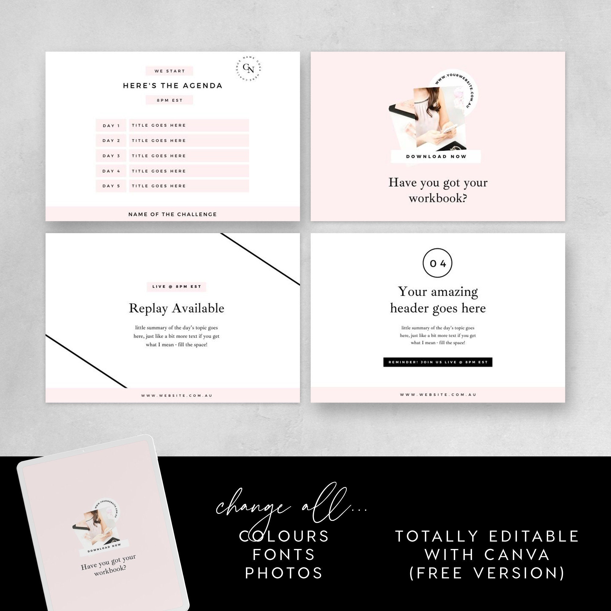 Launch Email Newsletter Header Templates INSTANT DOWNLOAD Course Launch ...