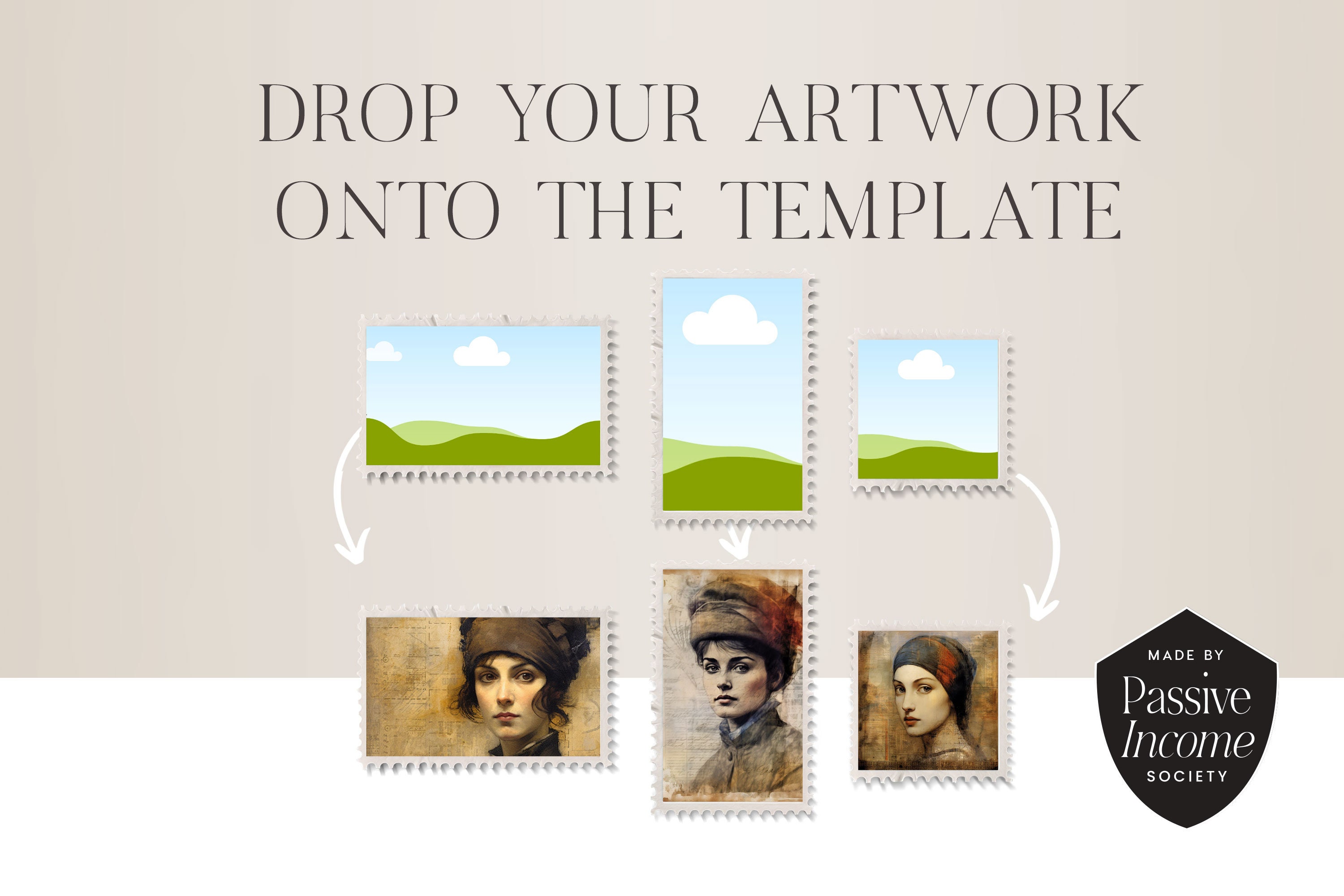 Stamp Mock-up,canva Stamp Template,customizable Stamp Mock-up,branding ...