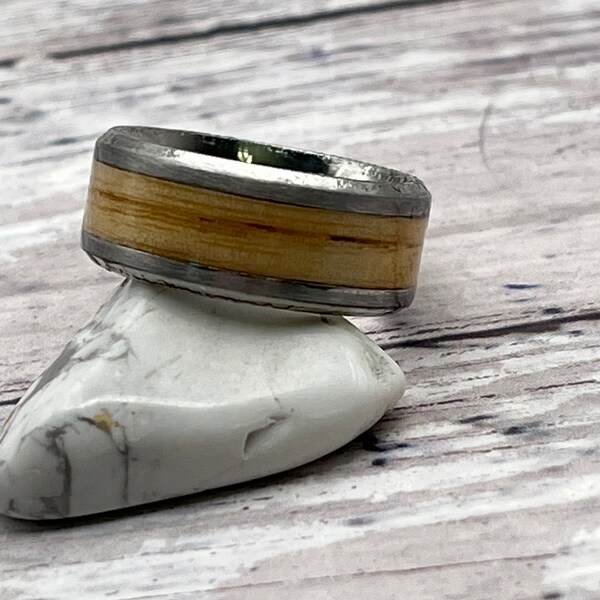 Wood Inlay Ring - Etsy