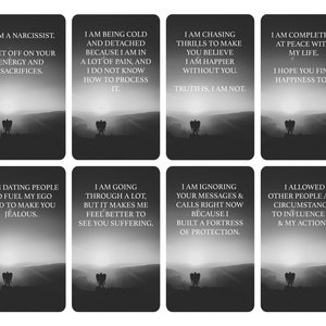 Dark Confessions 5 Decks Printable Oracle Cards Bundle Digital File 50 ...