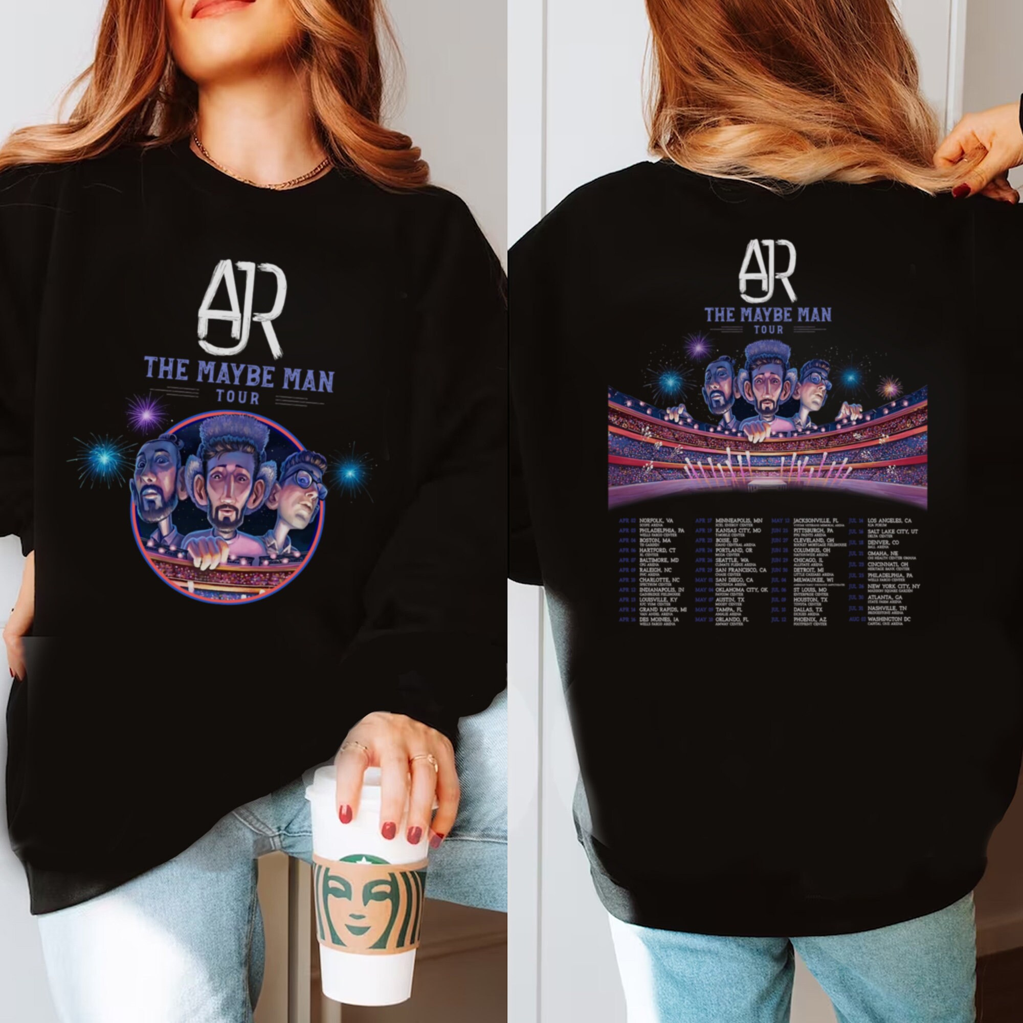 AJR The Maybe Man Tour 2024 Tour Shirt sold by Padmé Amidala | SKU ...