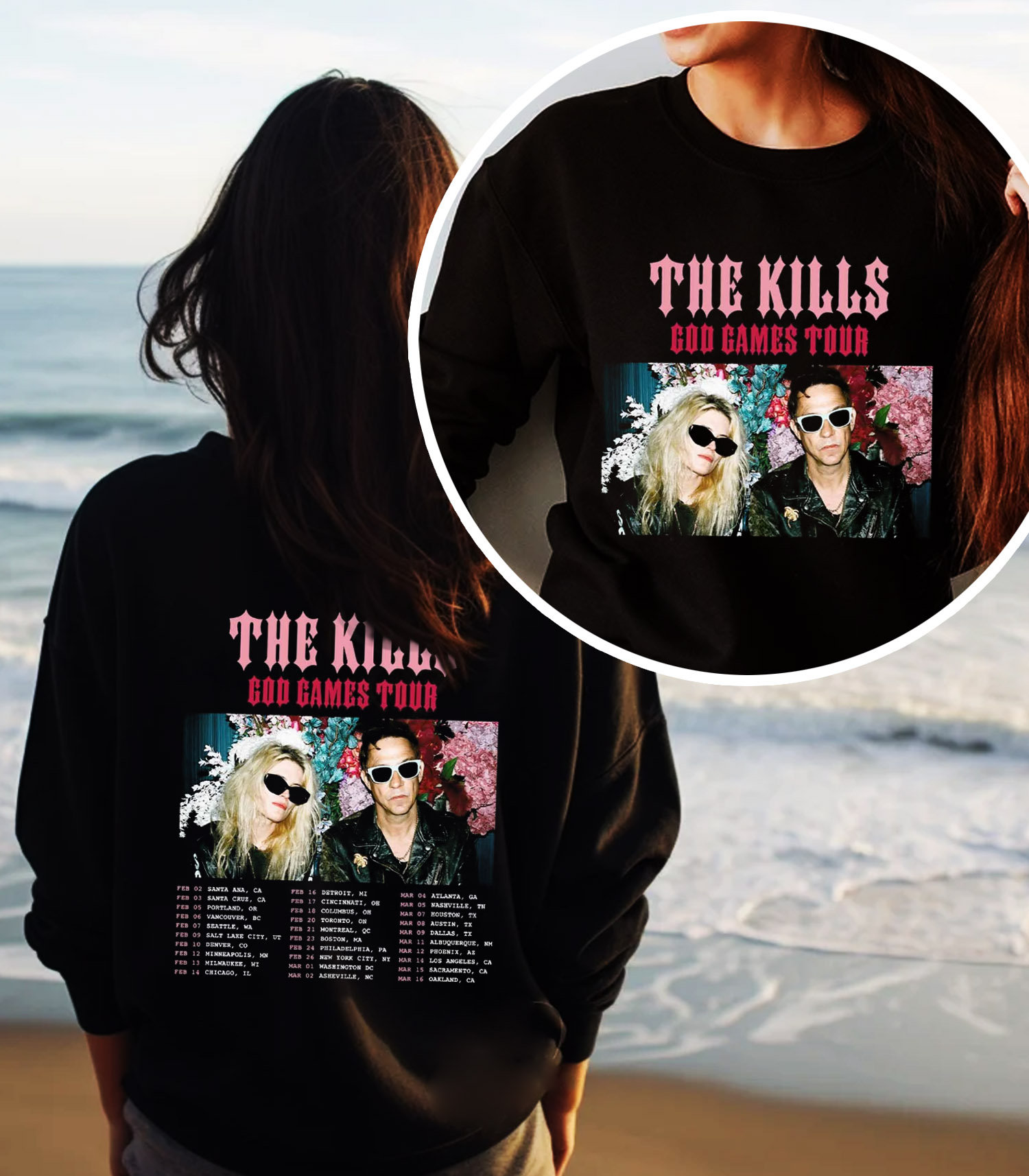 The Kills God Games Tour 2024 Shirt, The Kills Band Fan Sweatshirt sold ...