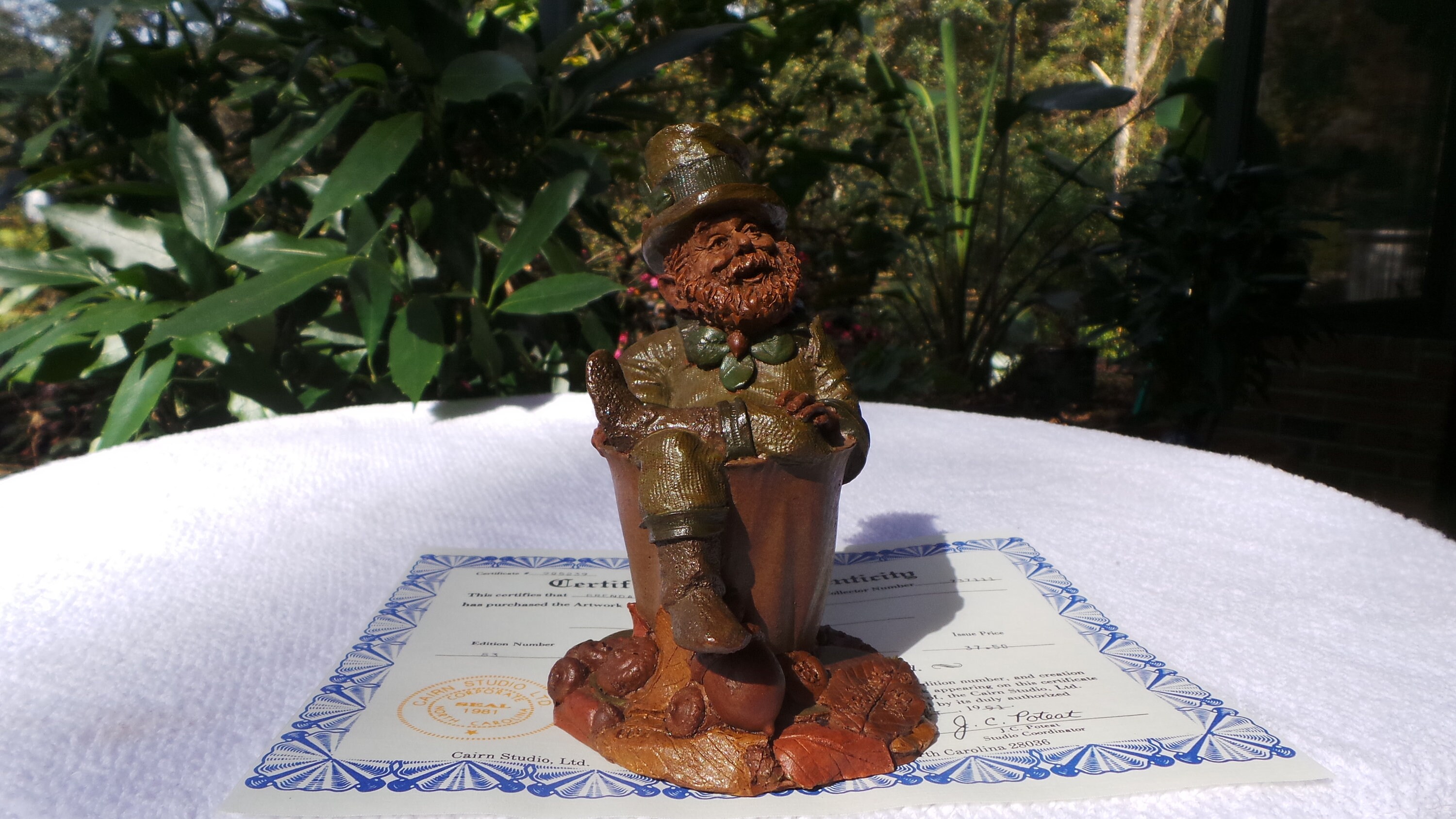 Tom Clark Vintage Retired Gnome Mccormick 1988 Number 96 Certificate - Etsy