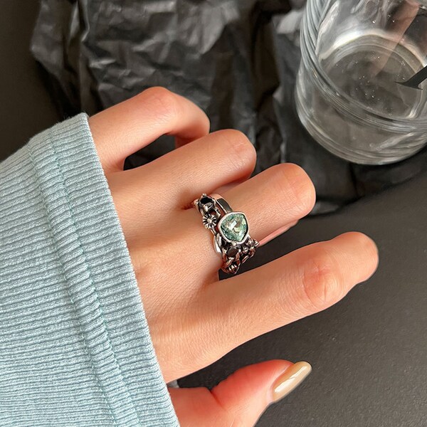 Shiny Silver Ring - Etsy