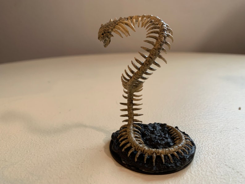 D&D Bone Naga Painted Mini - Etsy
