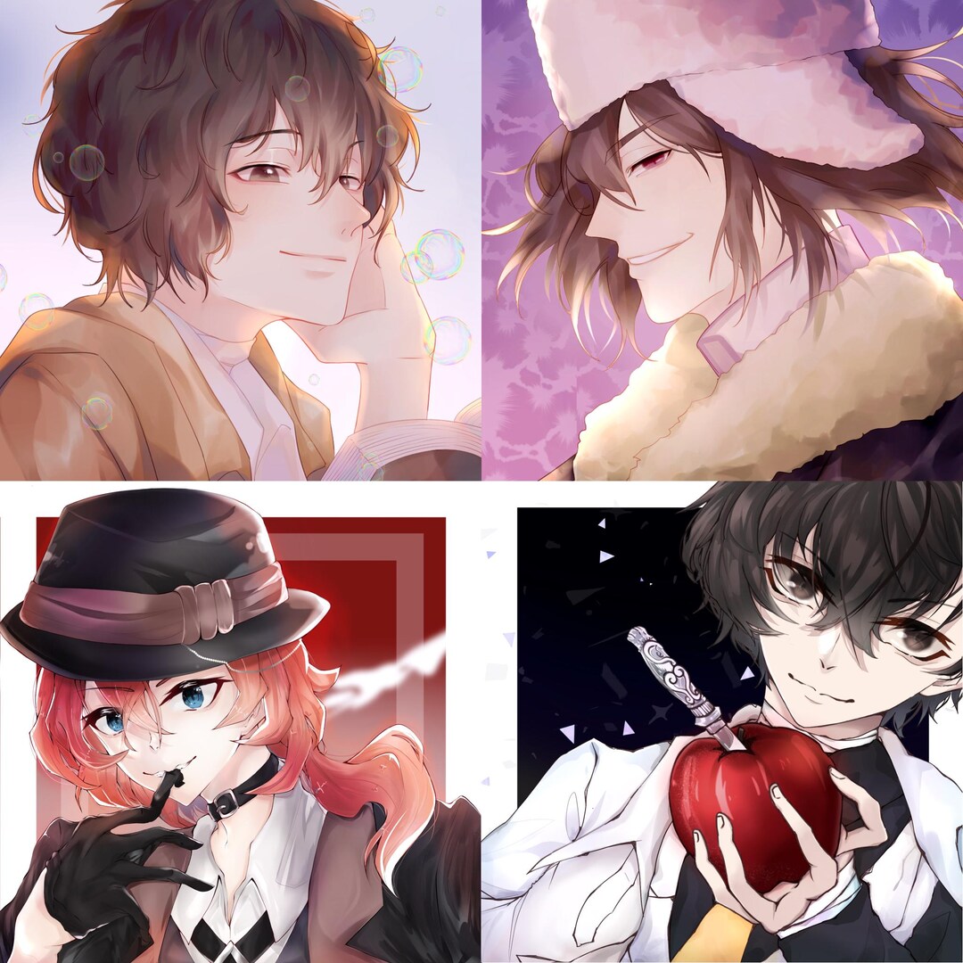 BSD Square Print | Soukoku Print | Chuuya Dazai Fyodor Square Print 7 ...
