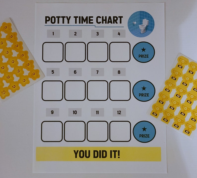 Potty Time Chart - Etsy