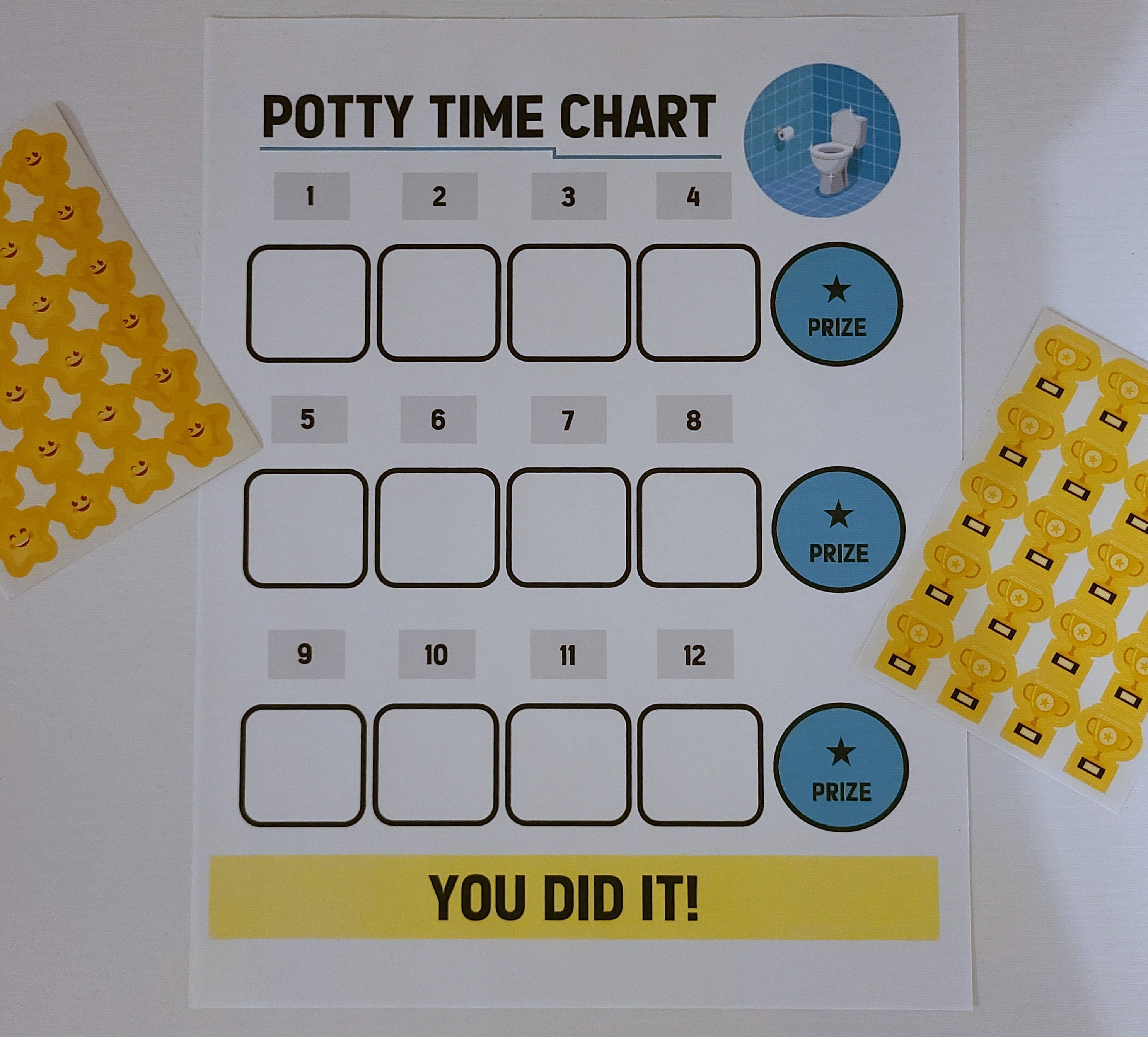 Potty Time Chart - Etsy