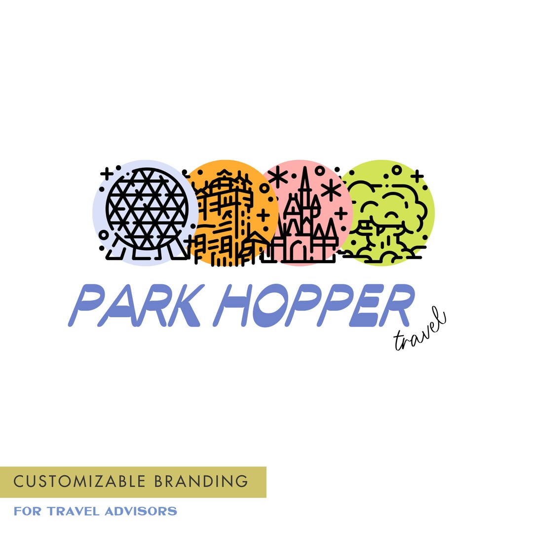 The PARK HOPPER Magical Branding Template for Travel Advisors Editable ...
