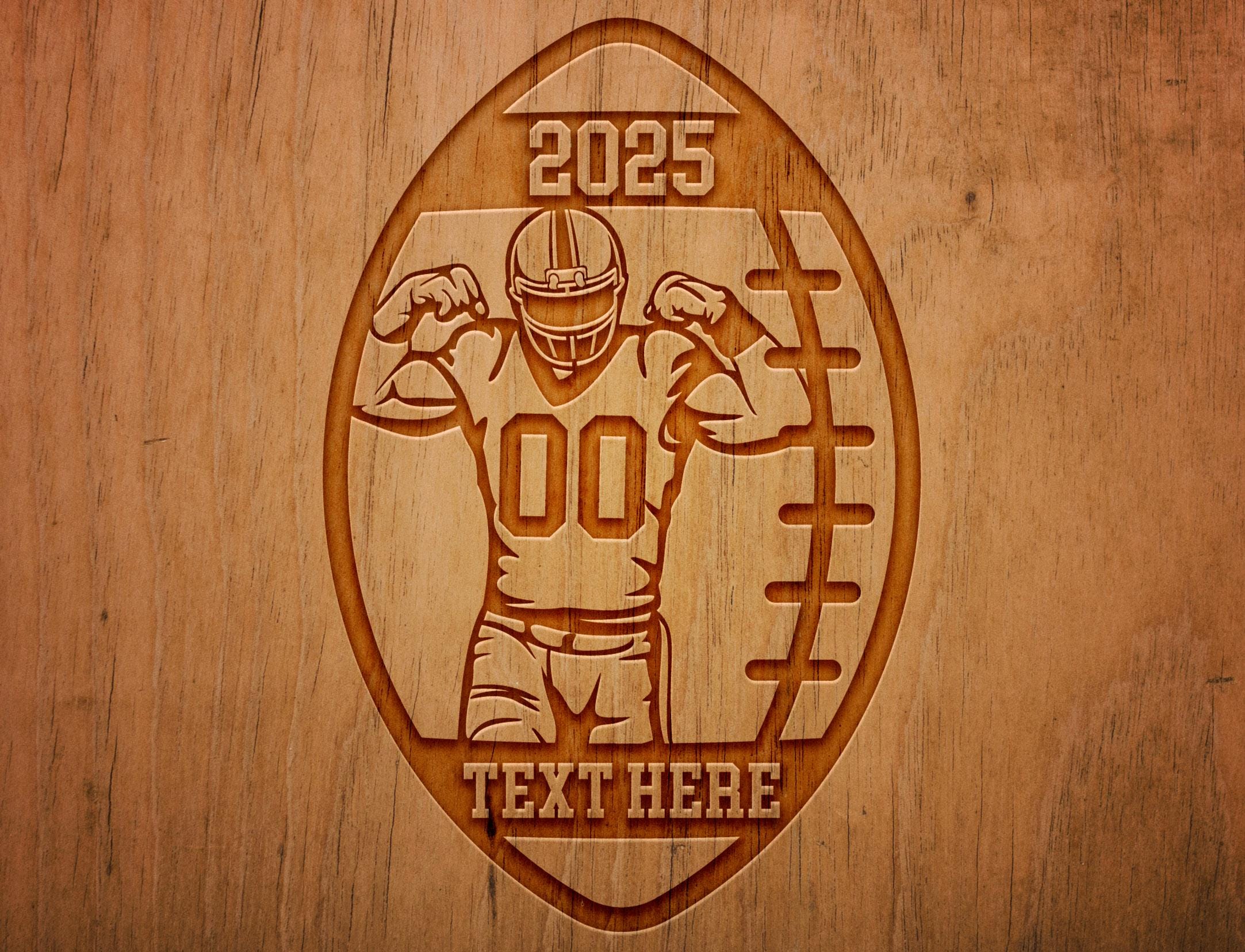 Personalized Football Ornament SVG | Custom Name Svg | Football Player ...