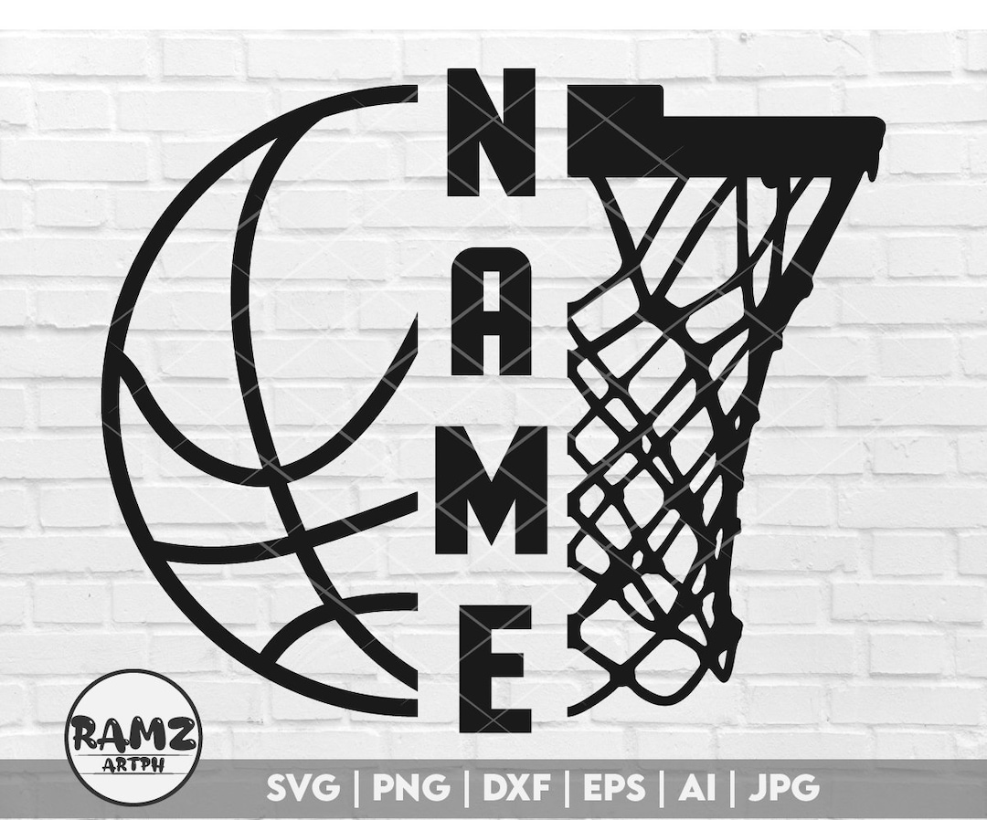 Basketball SVG Name - Basketball Svg, Sports Svg, Svg Cut File for ...