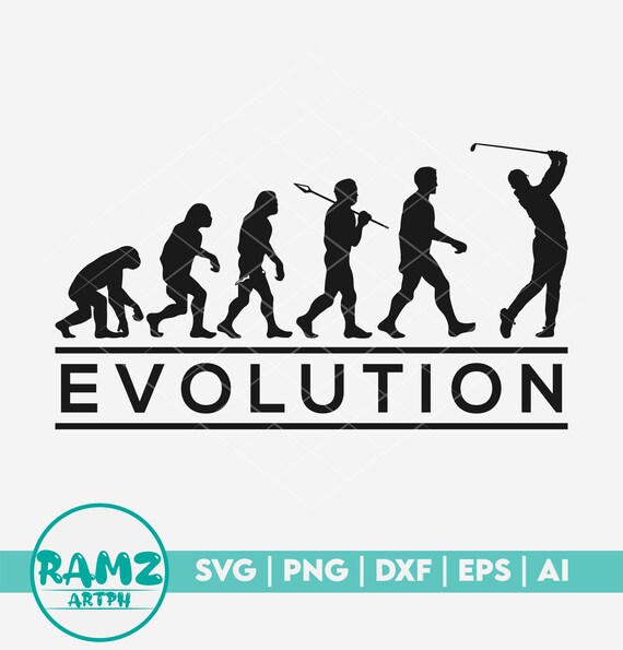Golf SVG File Evolution Golf Svg Golfing Svg Golfer Svg - Etsy