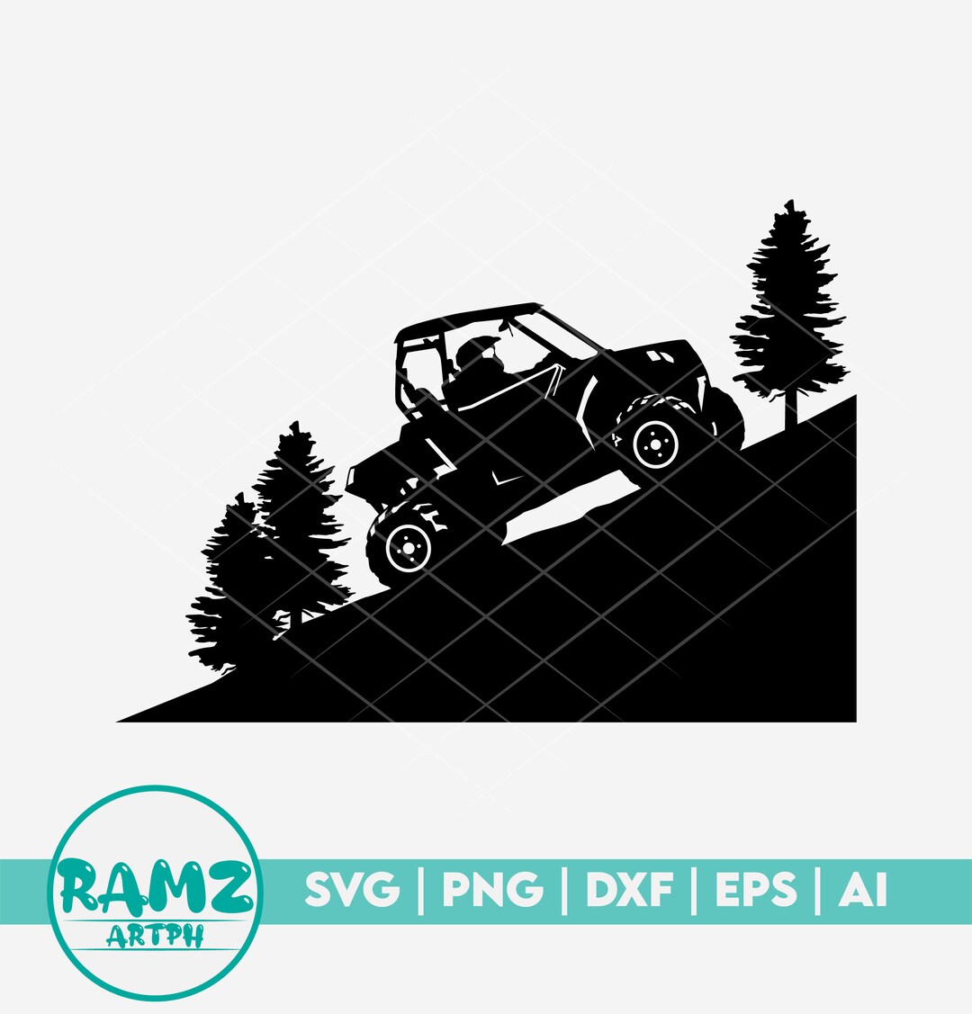 Quad Bike SVG File Downhill - Atv Svg, 4 Wheeler Svg, Mud Riding Svg ...