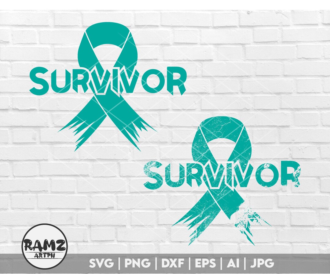 Survivor Svg, Cancer Ribbon SVG, Awareness Ribbon SVG, Breast Cancer ...
