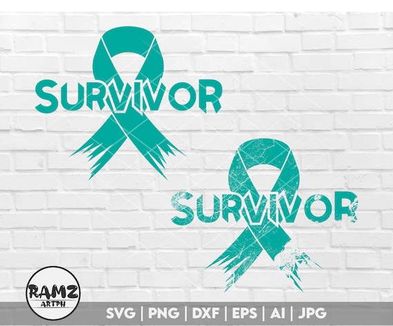 Survivor Svg Cancer Ribbon SVG Awareness Ribbon SVG Breast | Etsy