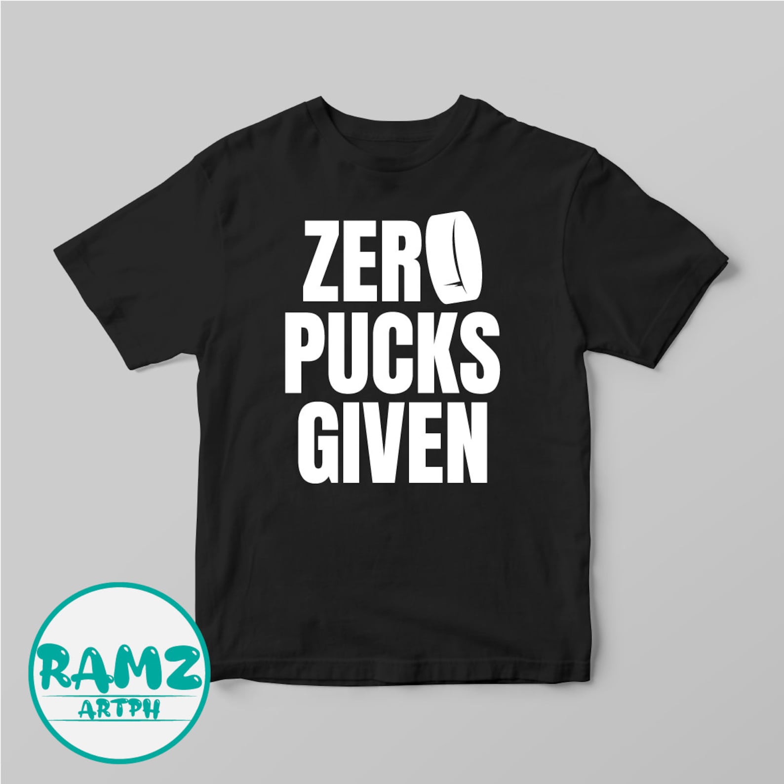 Hockey SVG File Zero Pucks Given - Hockey Svg, Ice Hockey Svg, Hockey ...