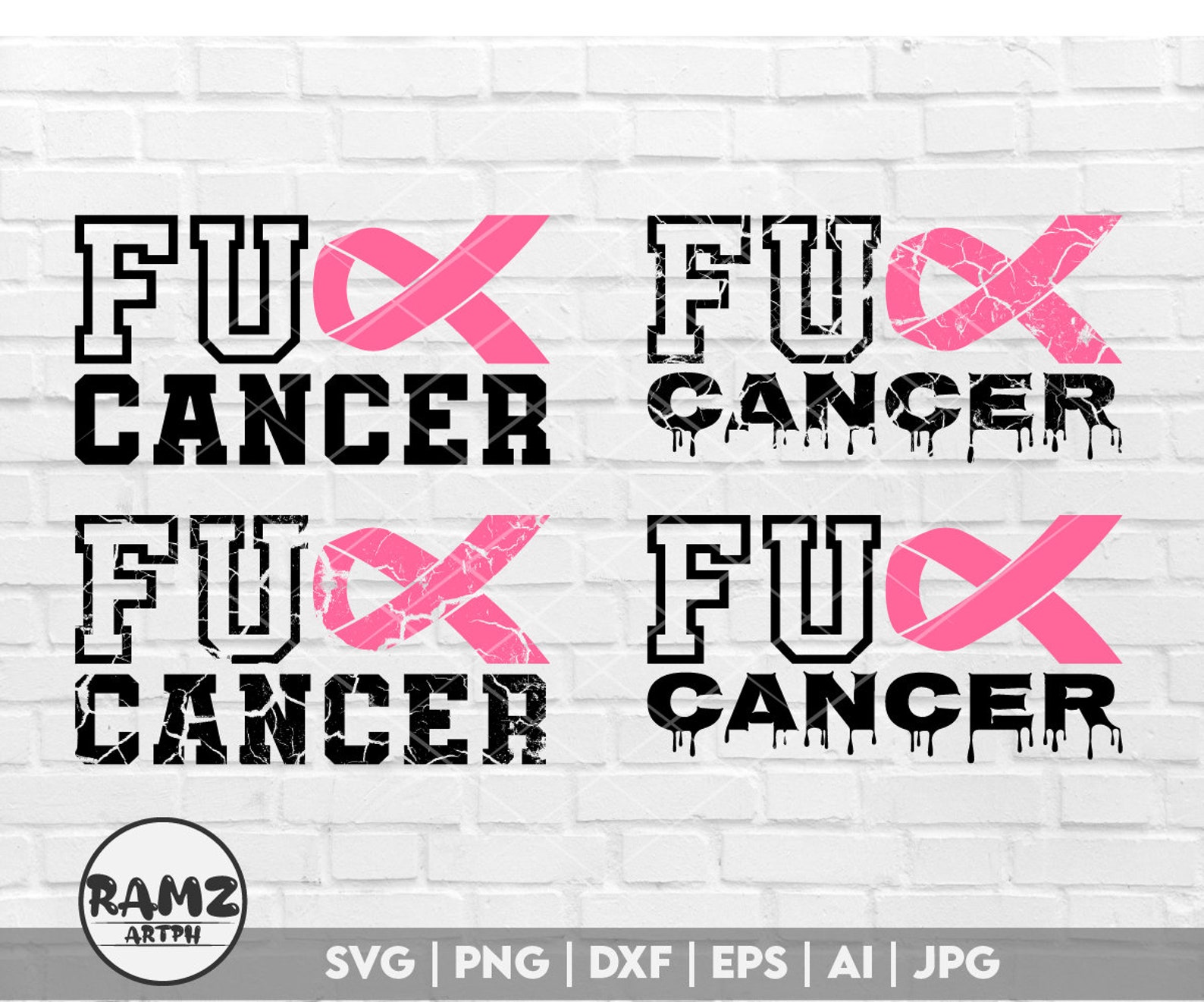 Fu Cancer Svg Cancer Ribbon SVG Awareness Ribbon SVG Breast - Etsy Hong ...