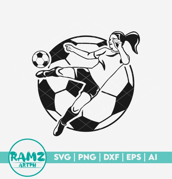 Soccer SVG File Girl US Flag Soccer Svg Soccer Ball Svg | Etsy