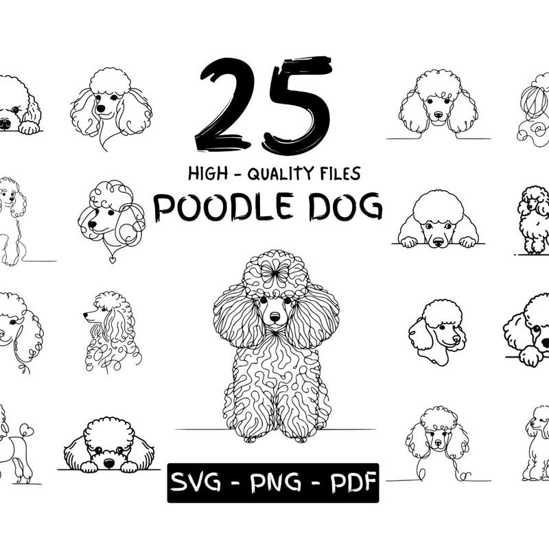 Logo Design Poodle - Etsy UK