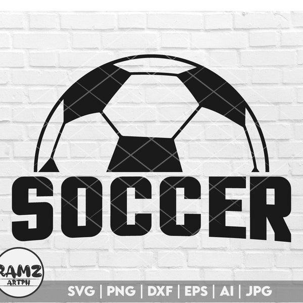 Half Soccer Ball Svg - Etsy
