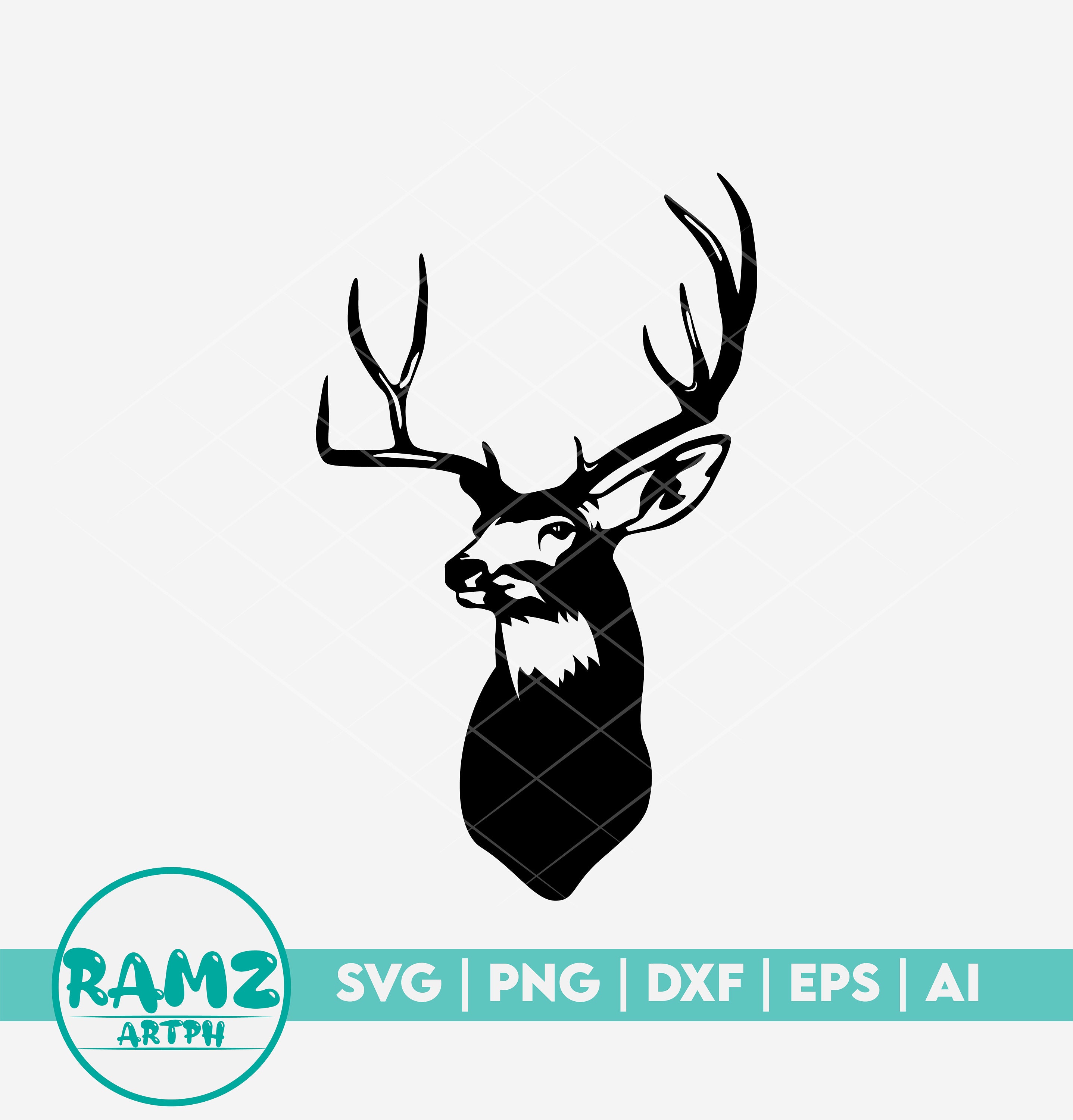 Deer Hunting SVG File Deer Head Hunting Svg Deer Head Svg - Etsy