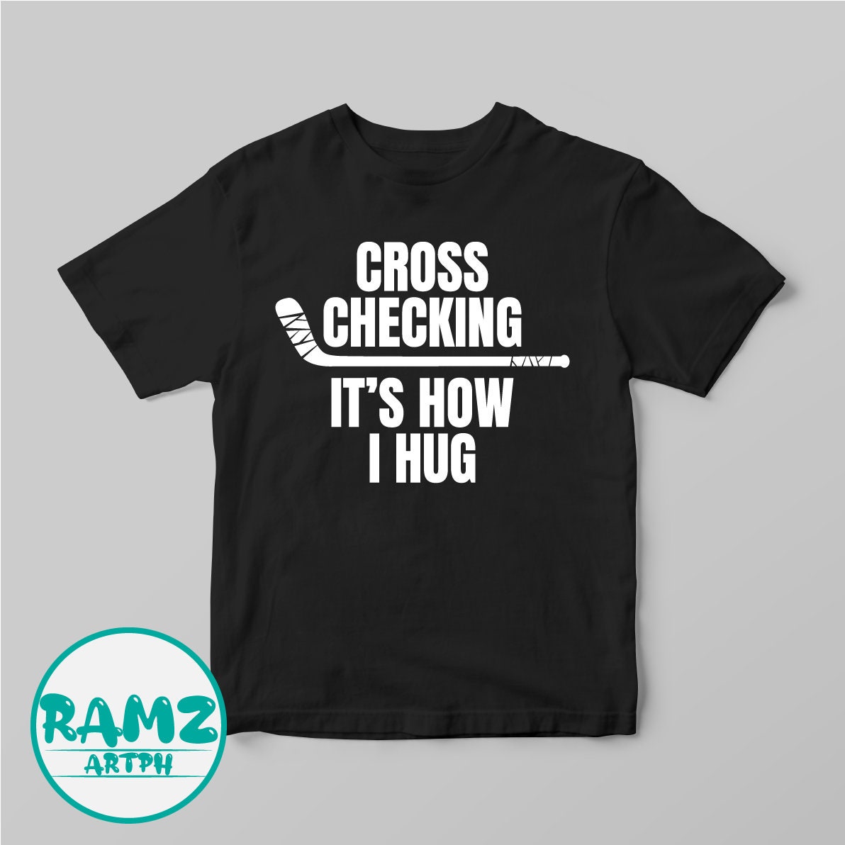 Hockey SVG File Cross Checking It's How I Hug Hockey - Etsy Canada