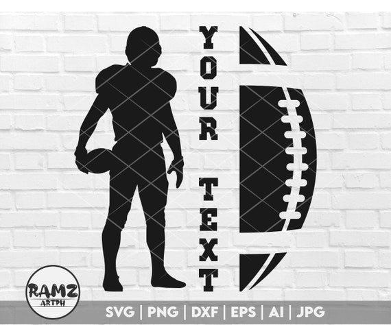Football SVG Your Text Football Svg Football Player Svg - Etsy