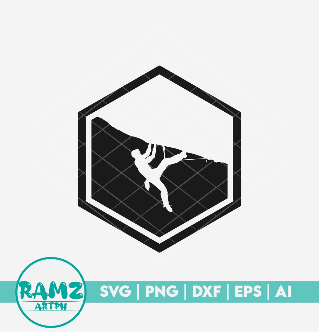Rock Climbing SVG File Logo - Climbing Svg, Rock Climb Svg, Adventure ...