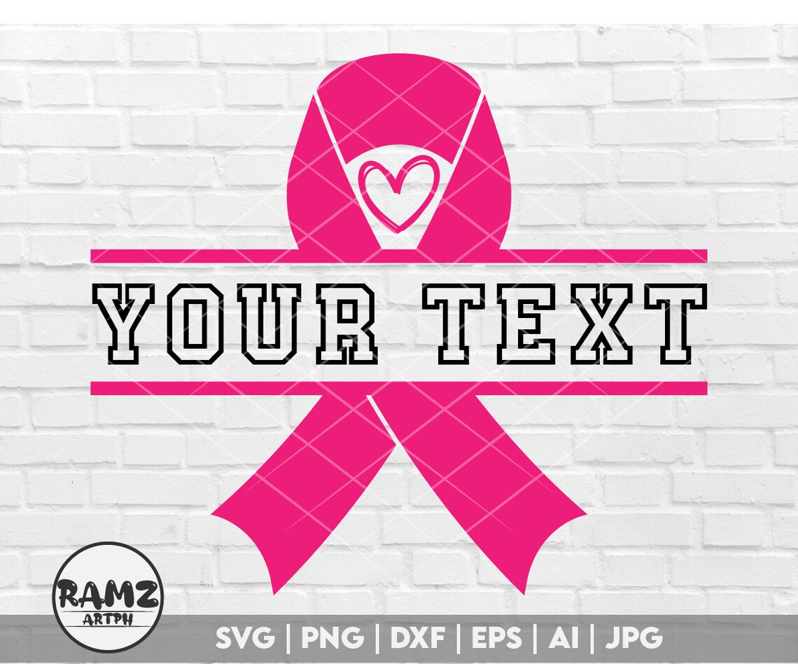 Ribbon Your Text Svg Cancer Ribbon SVG Awareness Ribbon SVG - Etsy